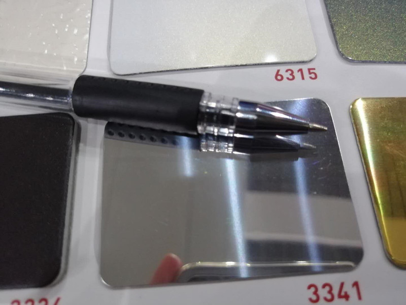 Mirror Coating Sliver Aluminium Composite Panel ความยาวไม่เกิน 6 ม